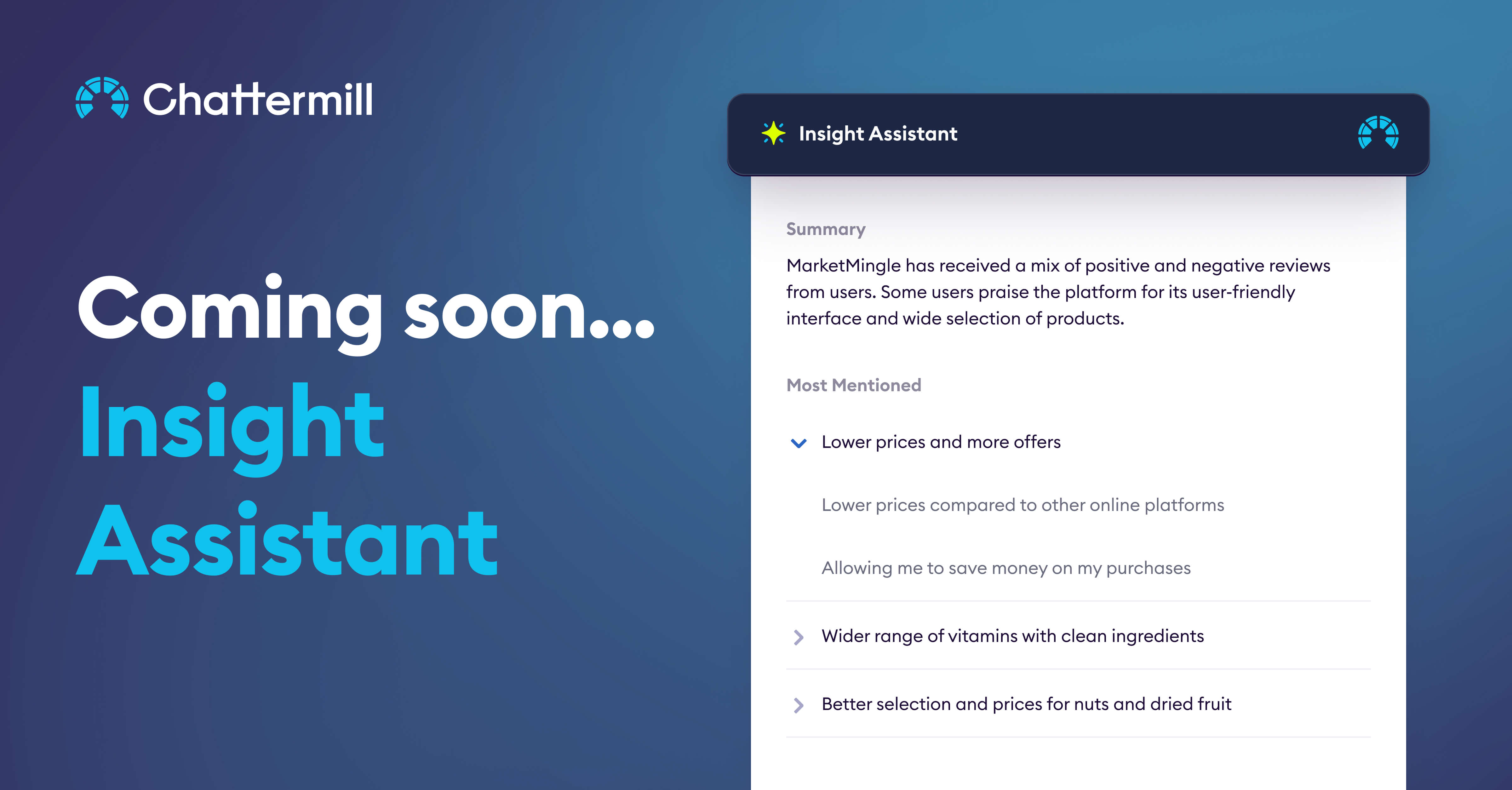 Coming Soon: Insight Assistant – Powered by Generative AI - Chattermill
